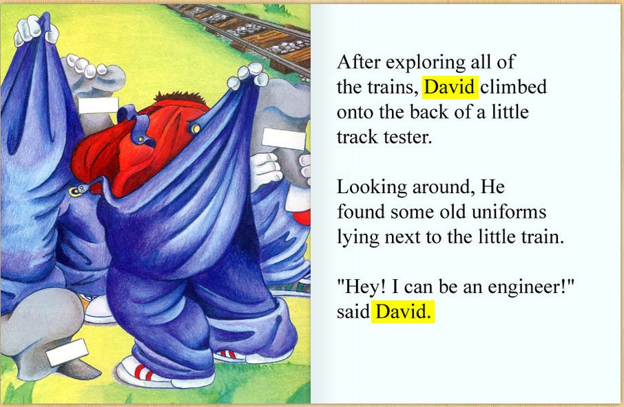 The Train With No Name, Custom Easy Reader, Personalized Chidrens Story ...