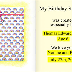 My Birthday Surprise, Custom Easy Reader, Personalized Story Book ...