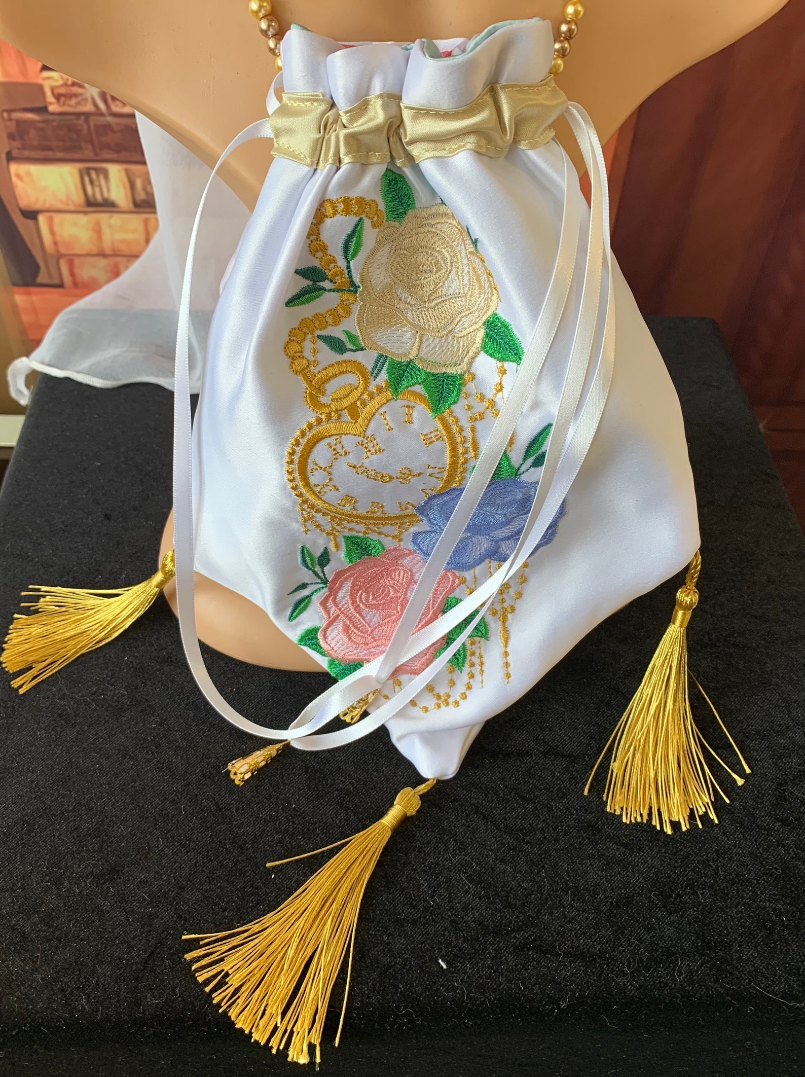 Embroidered Regency Reticule/bag Costumised - Etsy