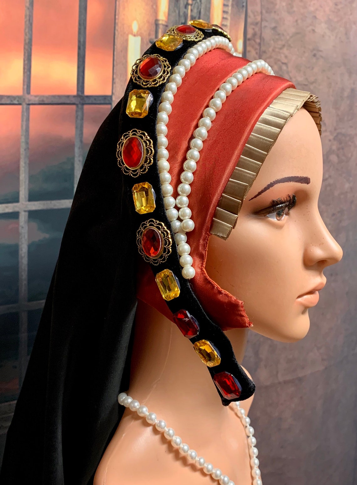 Tudor French Hood Historically Accurate Construction | Etsy UK