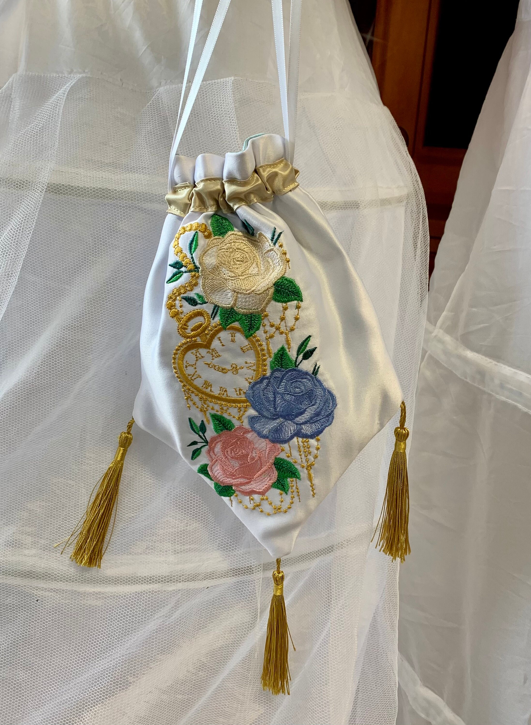 Embroidered Regency Reticule/bag Costumised - Etsy