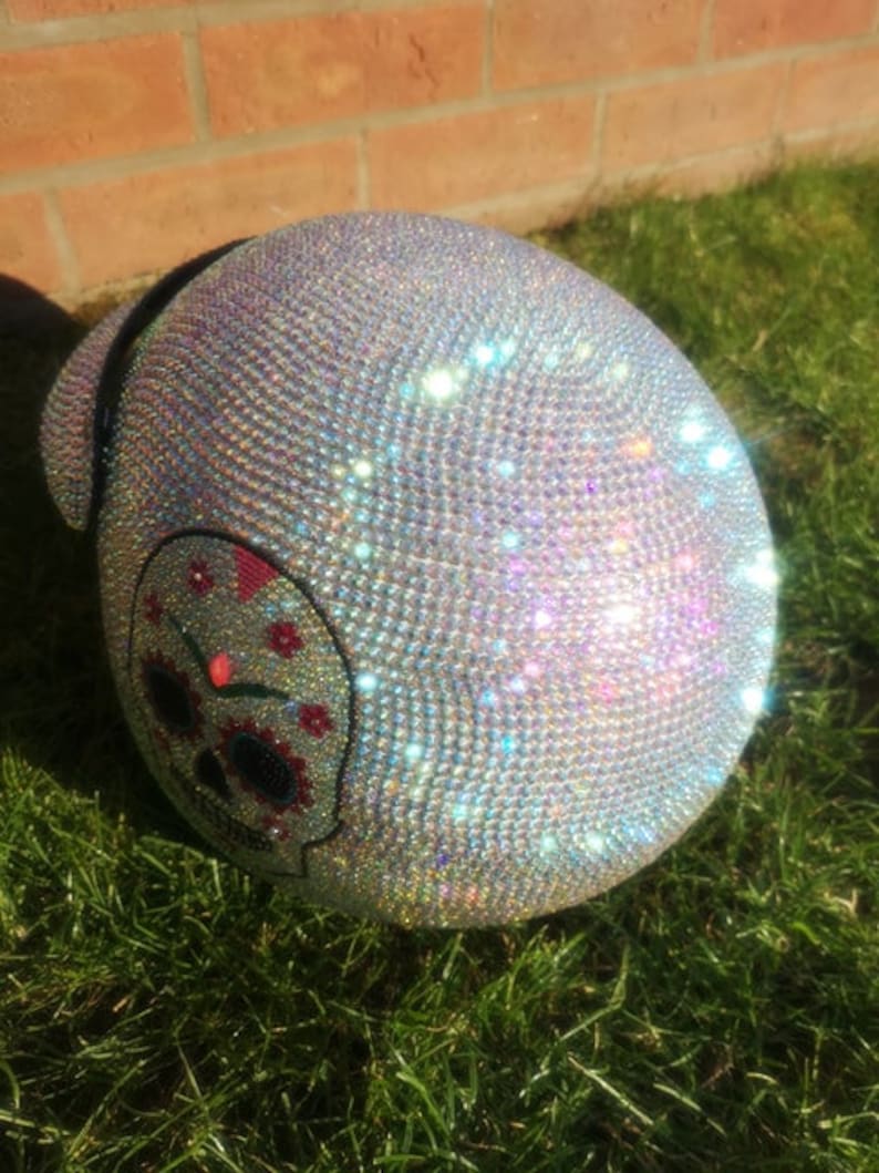 Bling Rhinestone Woman's Motorcycle Bike Helmet. Harley Davidson Motor ...