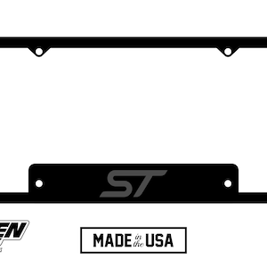 ST License Plate Frame Focus Fiesta Edge Explorer - Etsy