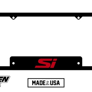 Honda Civic Si License Plate Frame - Etsy