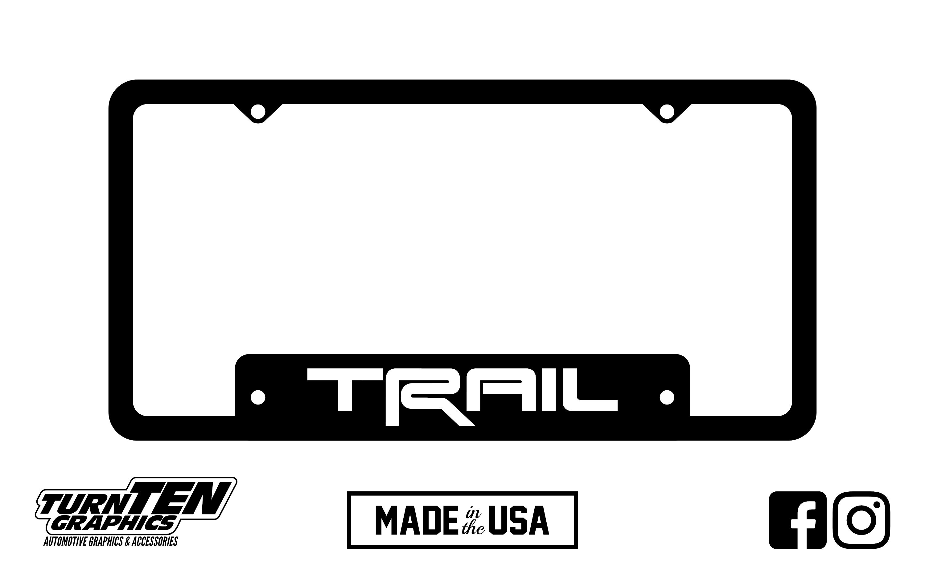 Toyota TRD Styled Trail License Plate Frame - Etsy