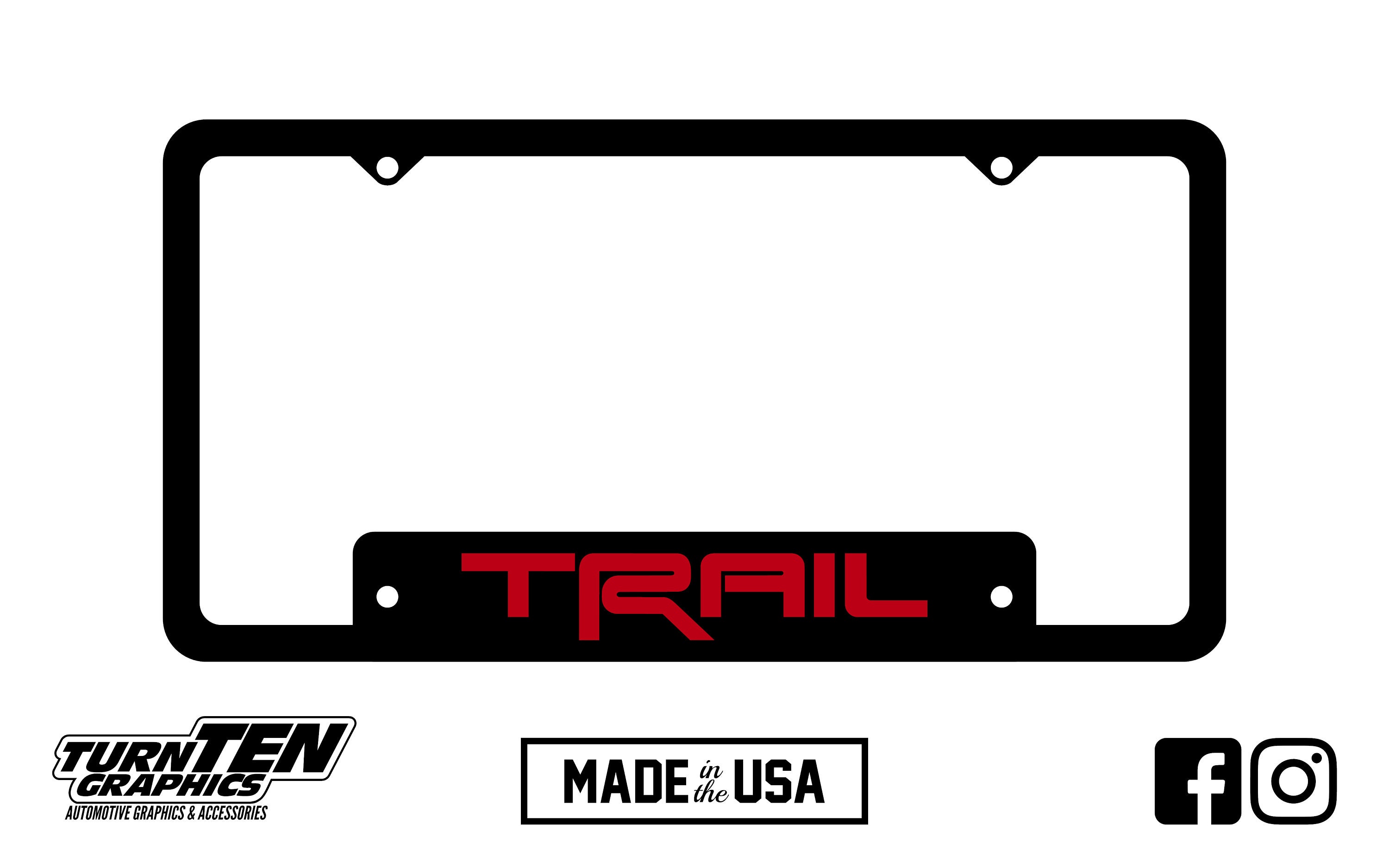 Toyota TRD Styled Trail License Plate Frame - Etsy