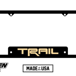 Toyota TRD Styled Trail License Plate Frame - Etsy