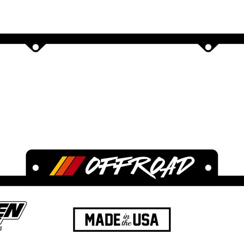 Vintage-toyota-retro-style-license-plate-frame-trd-offroad-tac - Etsy