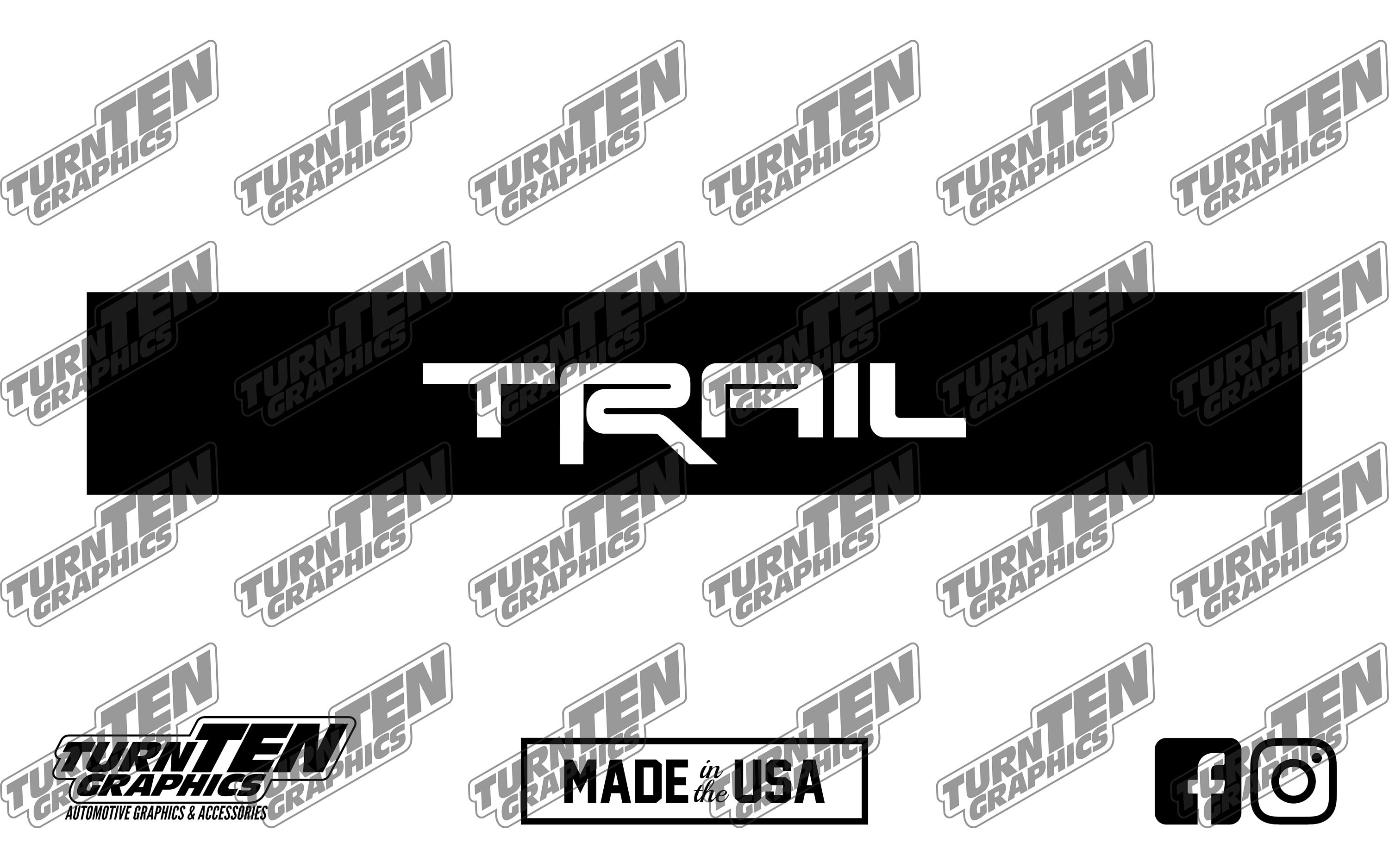 Toyota TRD Style Trail Windshield Banner | Tacoma | Tundra | 4runner ...