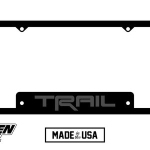 Toyota TRD Styled Trail License Plate Frame - Etsy