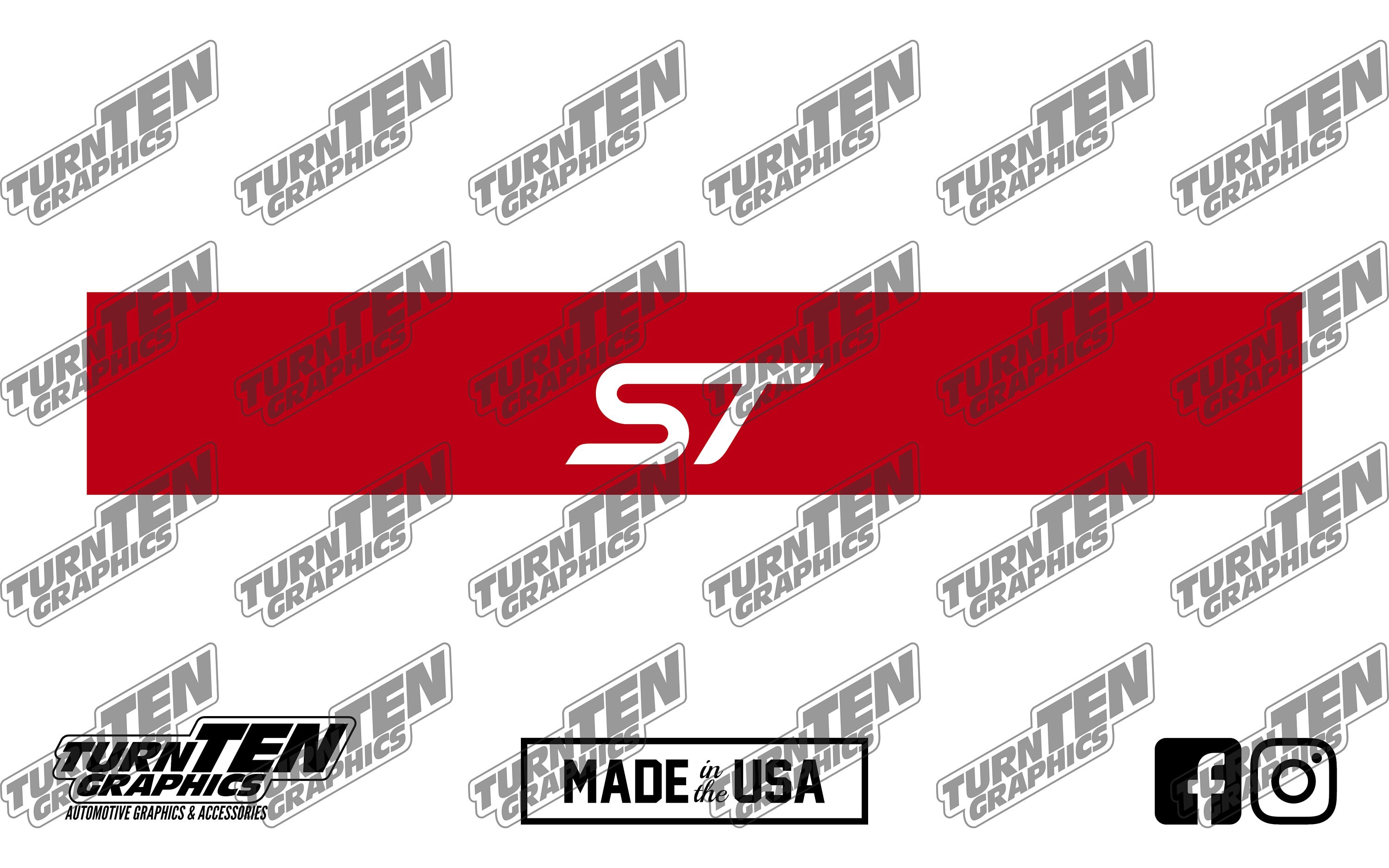 ST Windshield Banner | Focus | Fiesta | Edge | Explorer | Sun Strip ...