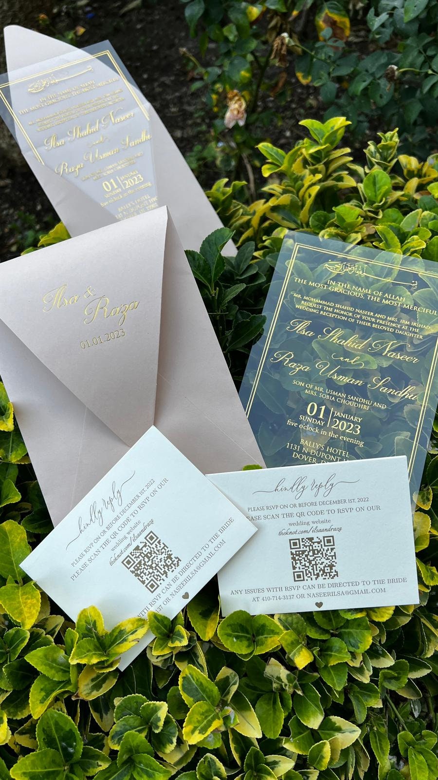 Acrylic Wedding Invitation Custom Invitation Unique - Etsy UK