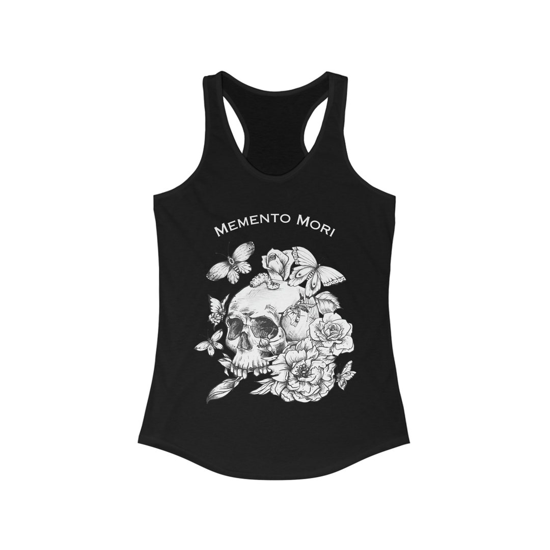 Memento Mori Tank Top, Catholic Racerback, Orthodox Tank, Gift for Her ...