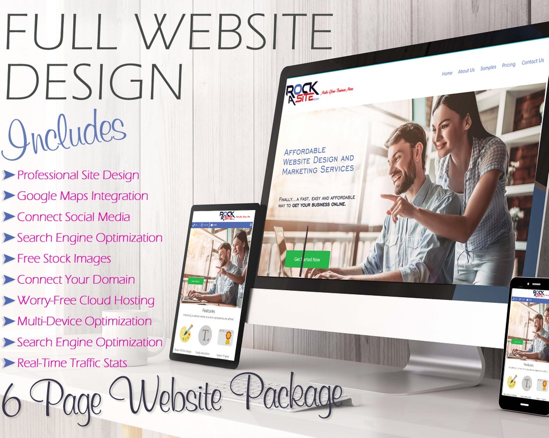 6 Page Full Website Design Package - Etsy