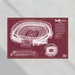 Washington Commanders Fedex Field Stadium Blueprint Football Print - Etsy