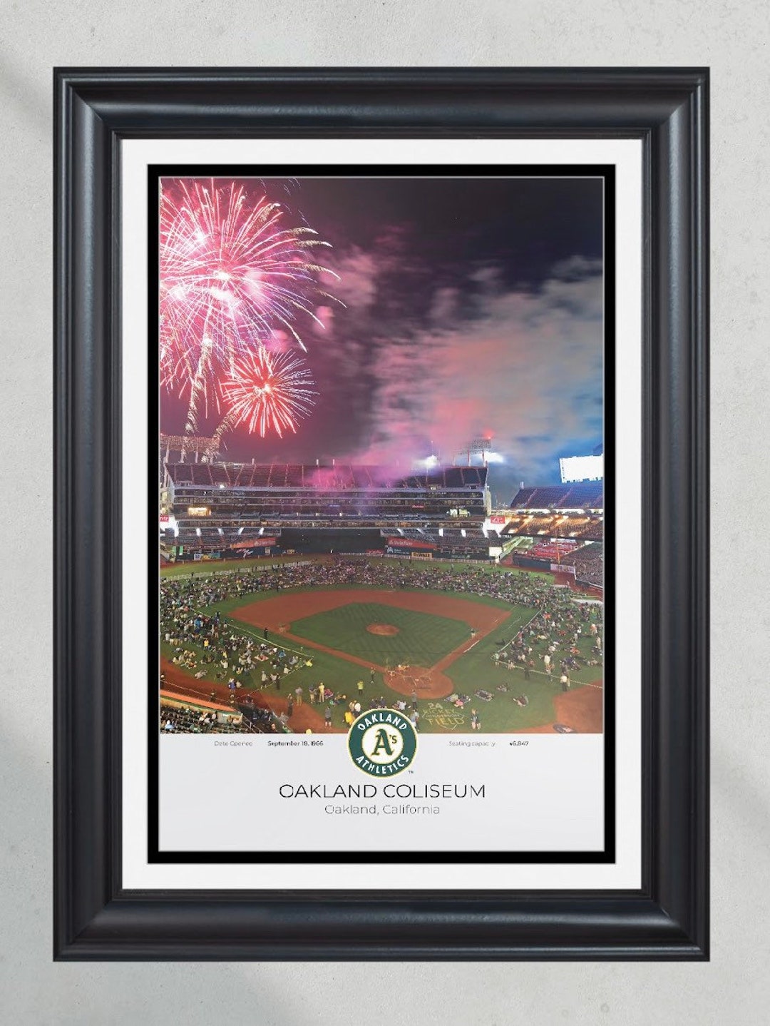 Oakland A’s Oakland Coliseum Framed Print - Etsy