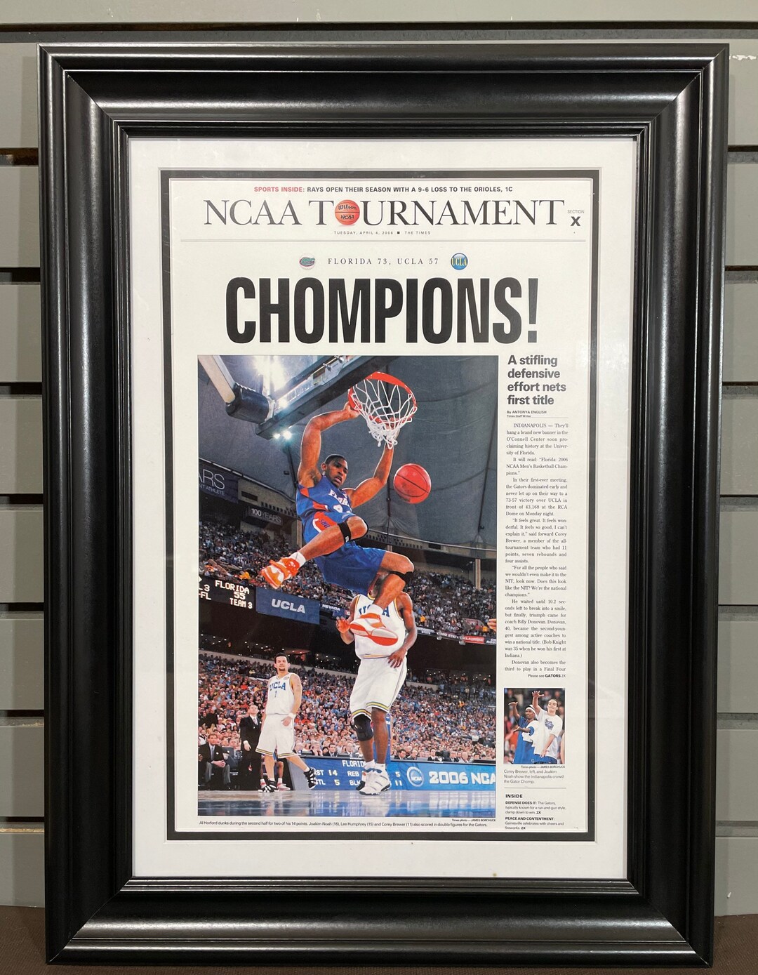 2006 Florida Gators NCAA College Basketball Champions Framed - Etsy