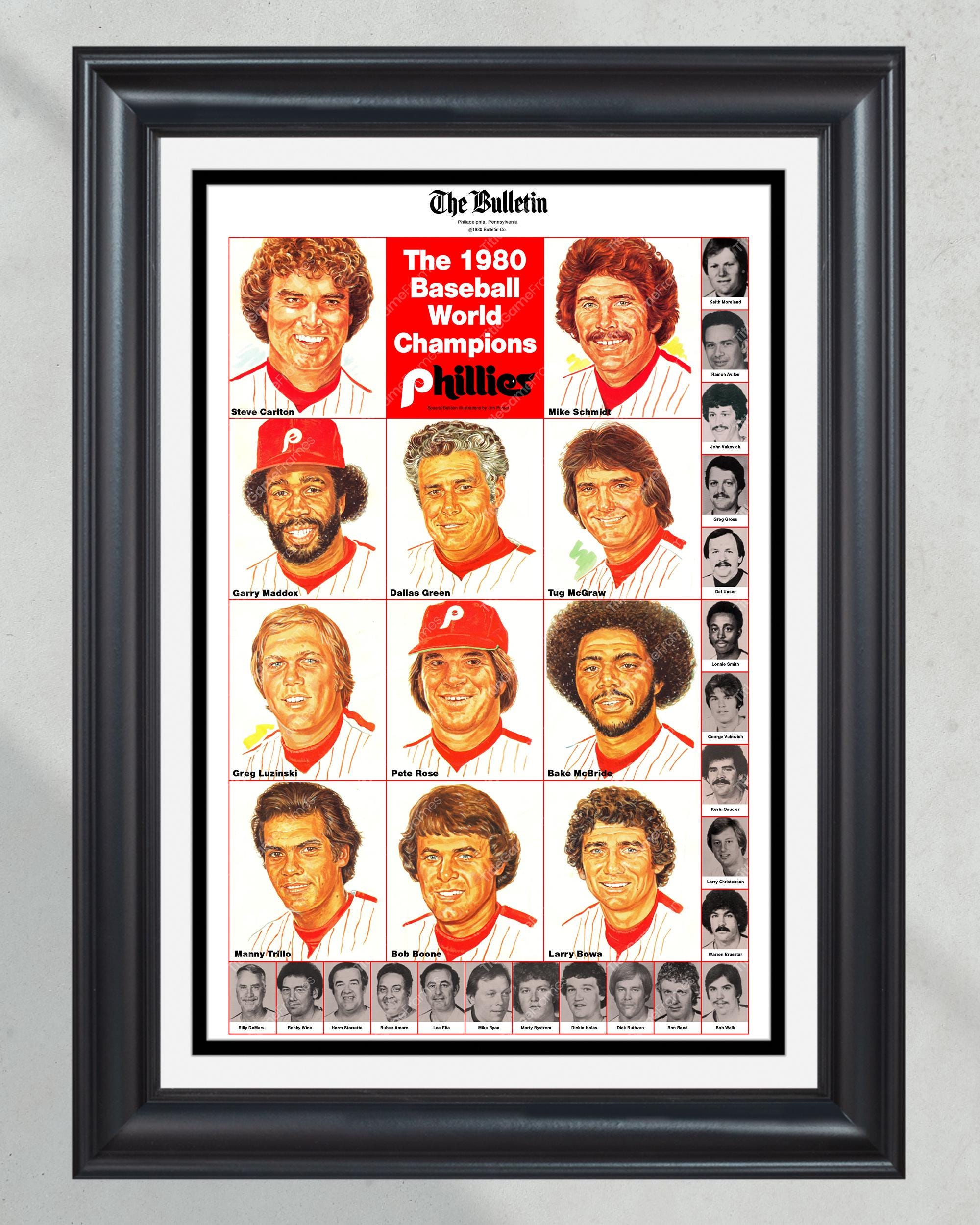 1980 Philadelphia Phillies World Series Champions | Framed Newspaper ...