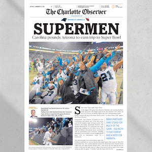 2016 Carolina Panthers 'SUPERMEN' NFC Championship - Super Bowl Journey ...