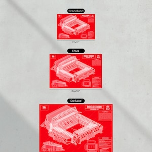 Liverpool FC Anfield Football Stadium Soccer Blueprint - Etsy