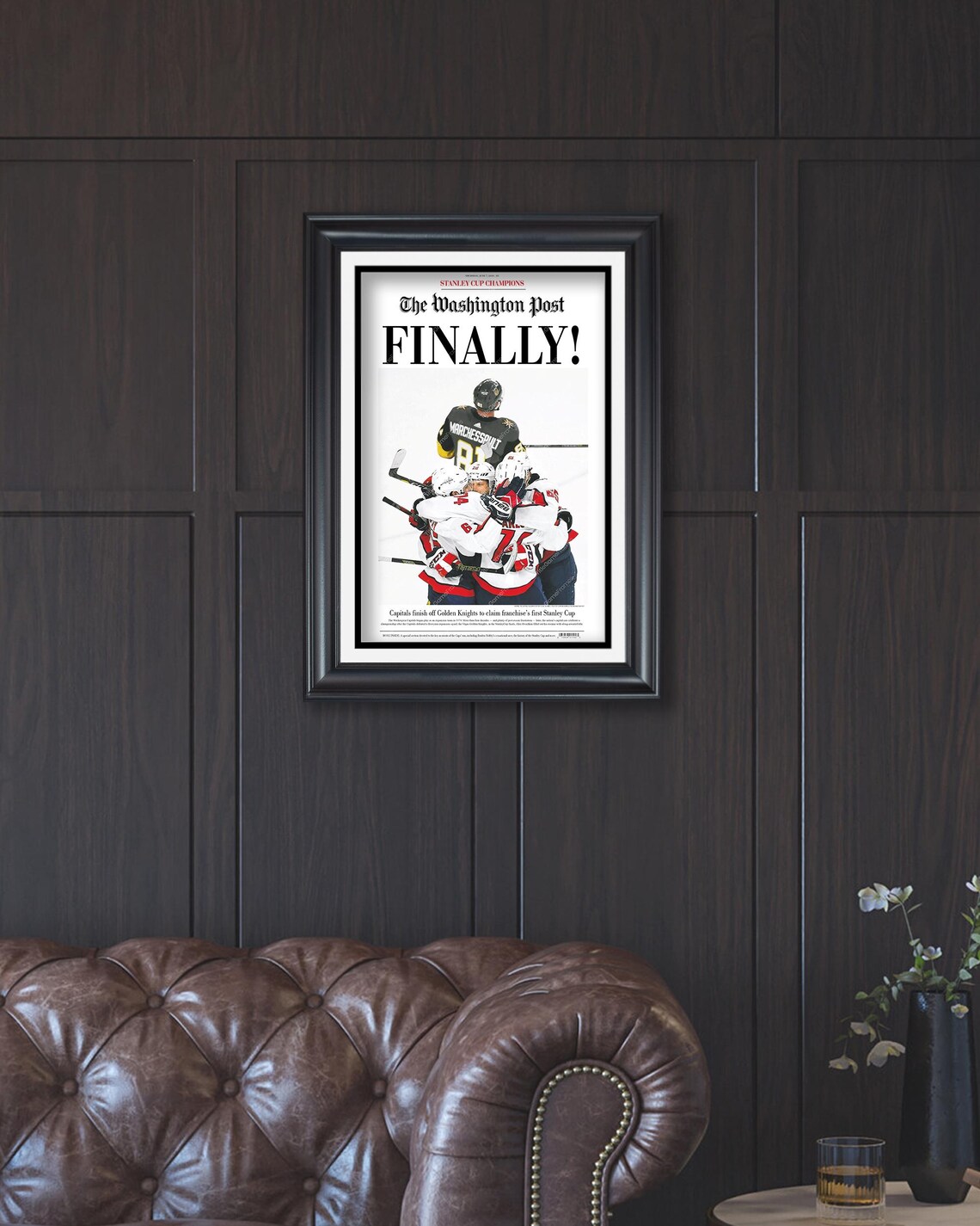 2018 Washington Capitals Stanley Cup Newspaper Front Page Print ...