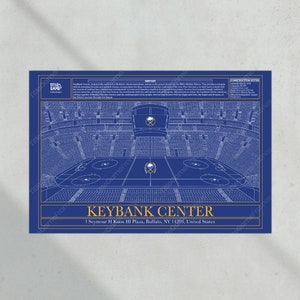 Buffalo Sabres Keybank Center Hockey Stadium Blueprint - Etsy