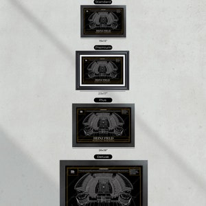 Pittsburgh Steelers Heinz Field Stadium Blueprint Football Print - Etsy