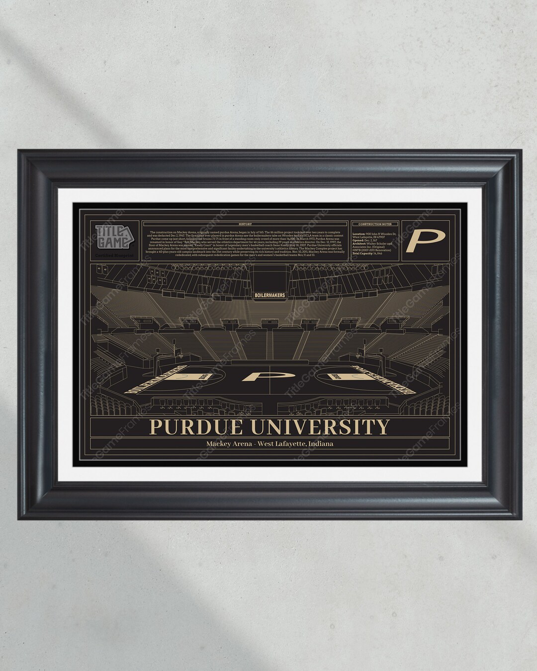 Purdue University Boilermakers Mackey Arena Basketball Stadium ...