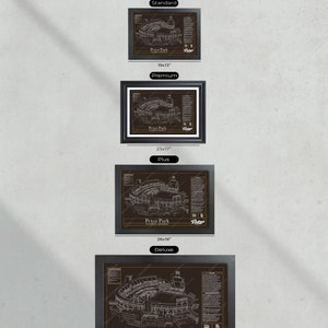 San Diego Padres Petco Park Stadium Ballpark Blueprint Baseball Wall ...