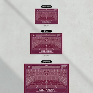 Colorado Avalanche Ball Arena Hockey Stadium Blueprint - Etsy