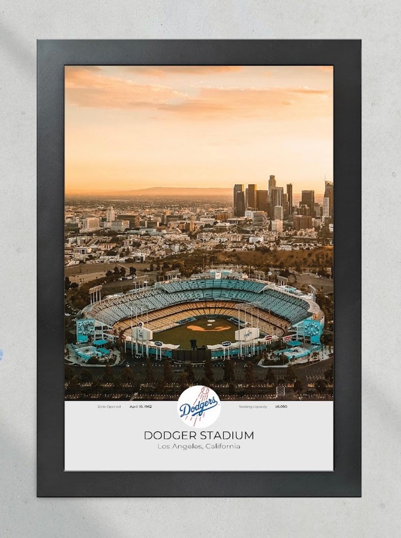 Los Angeles Dodgers Dodger Stadium Framed Print - Etsy