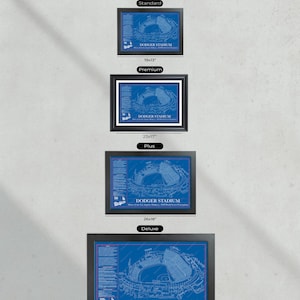 Dodger Stadium Los Angeles Dodgers Stadium Ballpark Blueprint Baseball ...