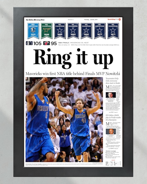 Dallas Mavericks 2011 Championship Poster Lot RARE! 2011 DALLAS