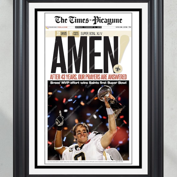 Football Posters Saints - Etsy