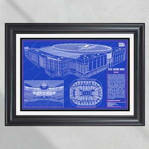 Detroit Pistons Little Caesars Arena NBA Basketball Stadium Blueprint ...