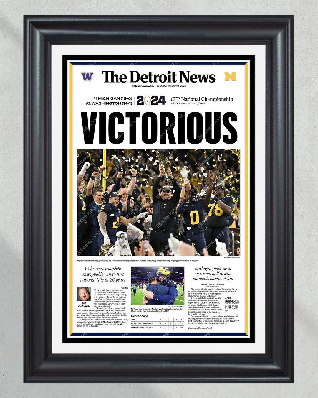 2024 National Champions: 'VICTORIOUS' - Michigan Wolverines' Triumph ...