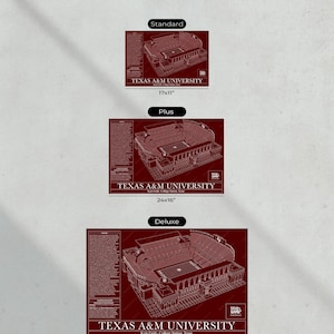 Texas A&M University Aggies Kyle Field Football Stadium Blueprint - Etsy