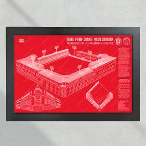 Shibe Park/connie Mack Stadium: Vintage Philadelphia Baseball Blueprint ...