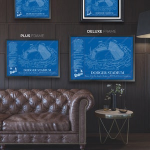 Dodger Stadium Los Angeles Dodgers Stadium Ballpark Blueprint - Etsy