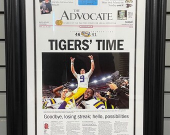 2019 LSU Tigers perfect NCAA National Champions Framed Front | Etsy