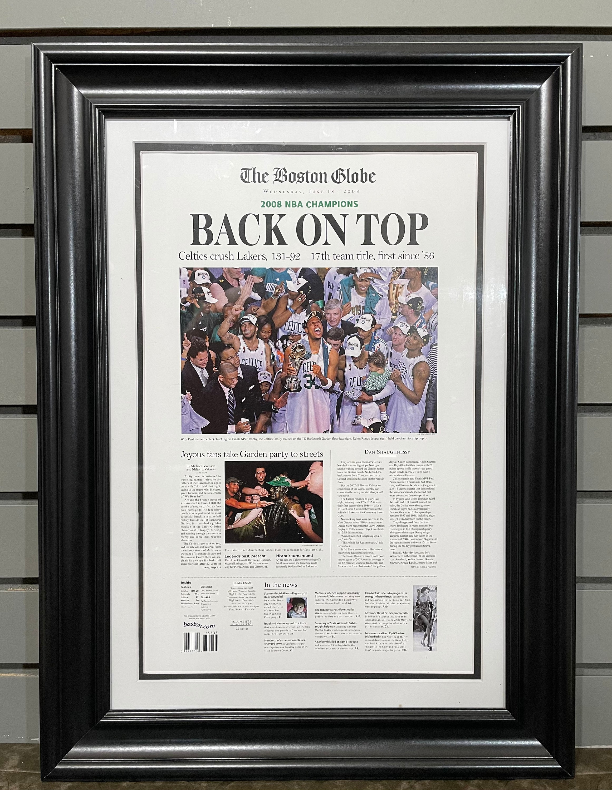 Boston Celtics Poster Picture for sale| 60 ads for used Boston Celtics ...
