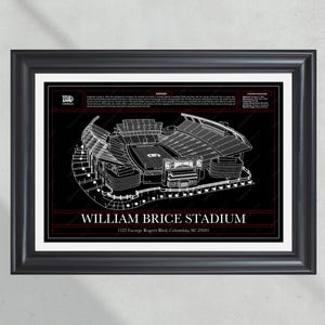 South Carolina Gamecocks Williams-brice Stadium Blueprint: College ...