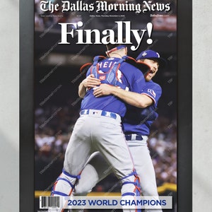 2023 Texas Rangers World Series Champions: 'finally!' - Framed Front ...