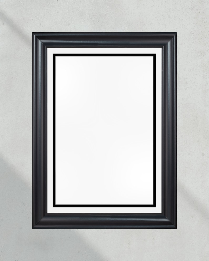 Black Portrait Wall Frame Standard and Premium - Etsy