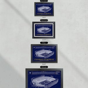 University of Michigan Wolverines Michigan Stadium Blueprint Football ...