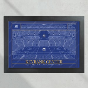 Buffalo Sabres Keybank Center Hockey Stadium Blueprint - Etsy