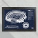 Washington Commanders Fedex Field Stadium Blueprint Football Print - Etsy