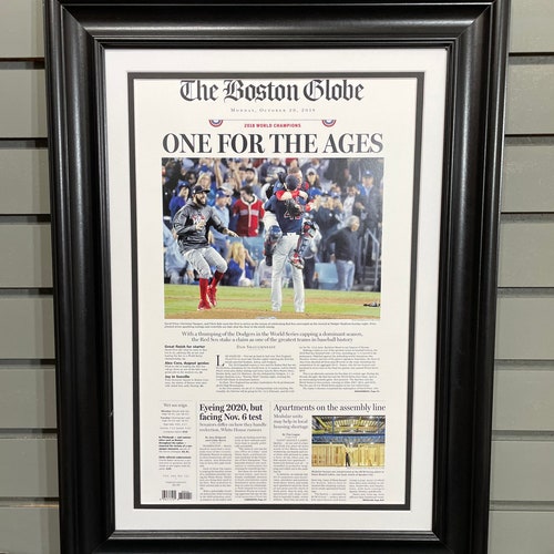 2004 Red Sox World Series Baseball Champions Framed Newspaper - Etsy