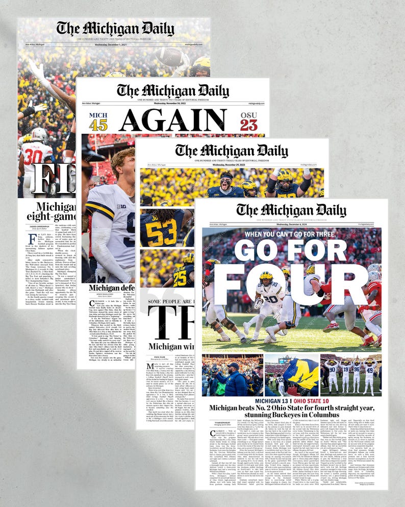 Michigan Wolverines OSU Rivalry Collector's Set (2021-2024) - Michigan ...