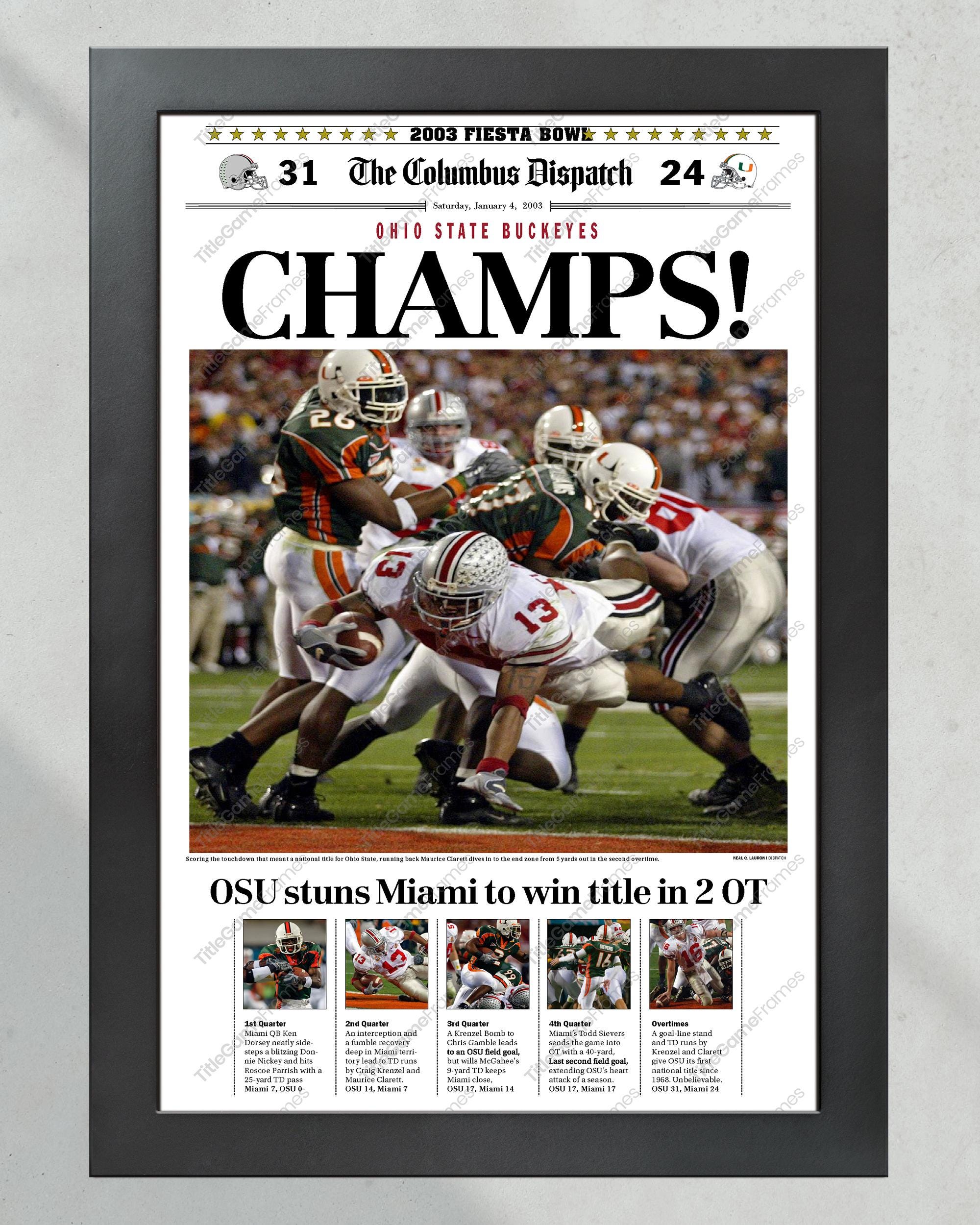 2002 Ohio State Buckeyes NCAA College Football National Champions ...